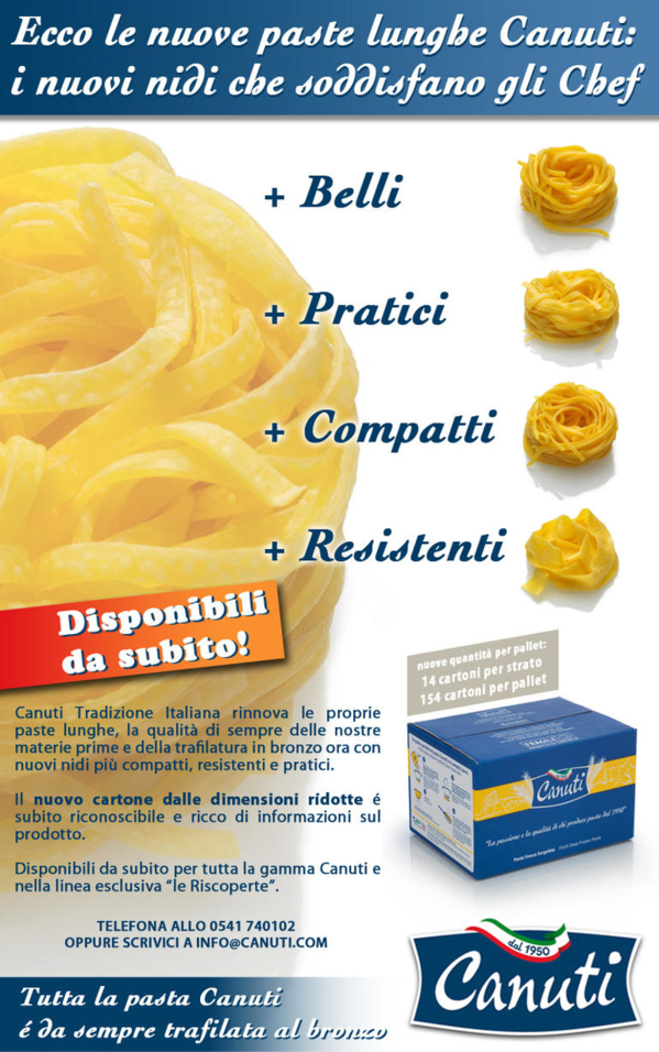 Nuove paste lunghe Canuti Tradizione Italiana: scoprile subito
